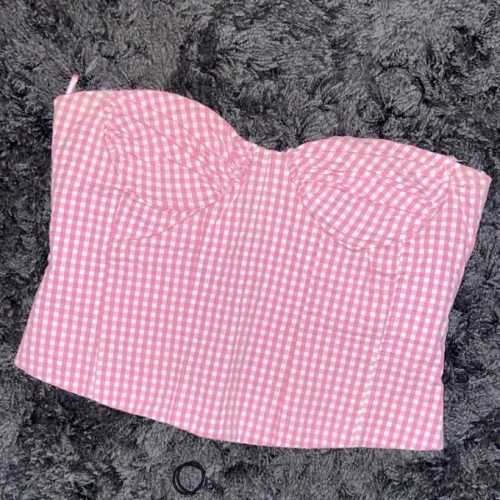 zara corset tube top with